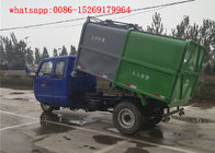 QUALITY Material china tri wheeler type 22 horsepower 5ton capacity garbage truck for sale