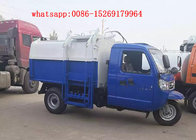QUALITY Material chinese 22hp 3 wheeler rubbish truck 5m3 garbage dump truck